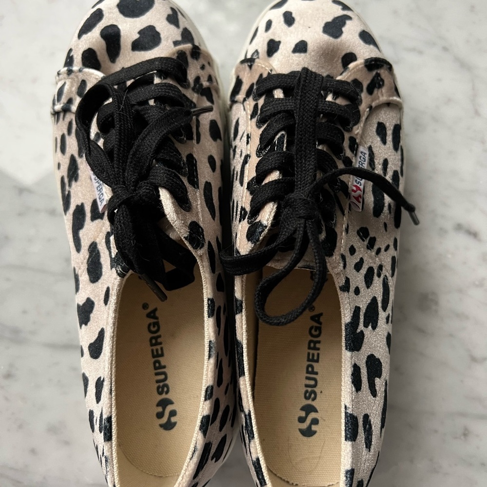 Velvet Cheetah Platform Superga - Gem